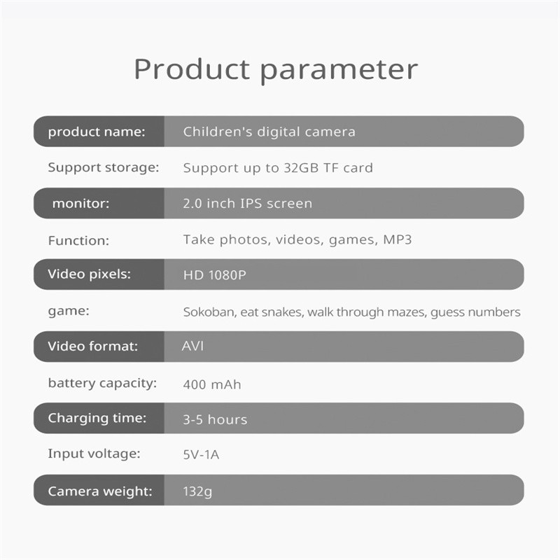 Mini Children's Camera Toys Children's Birthday Gifts Cartoon Can Take ...