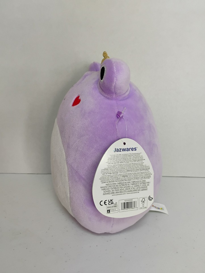 Squishmallows 8" Francine the Purple Frog Valentines Limited Edition ...