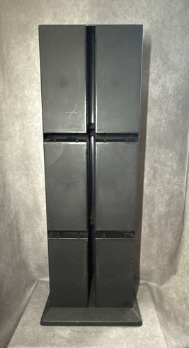 Vintage Alpha Fellowes 120 CD Twin Tower Storage Rack Black | eBay