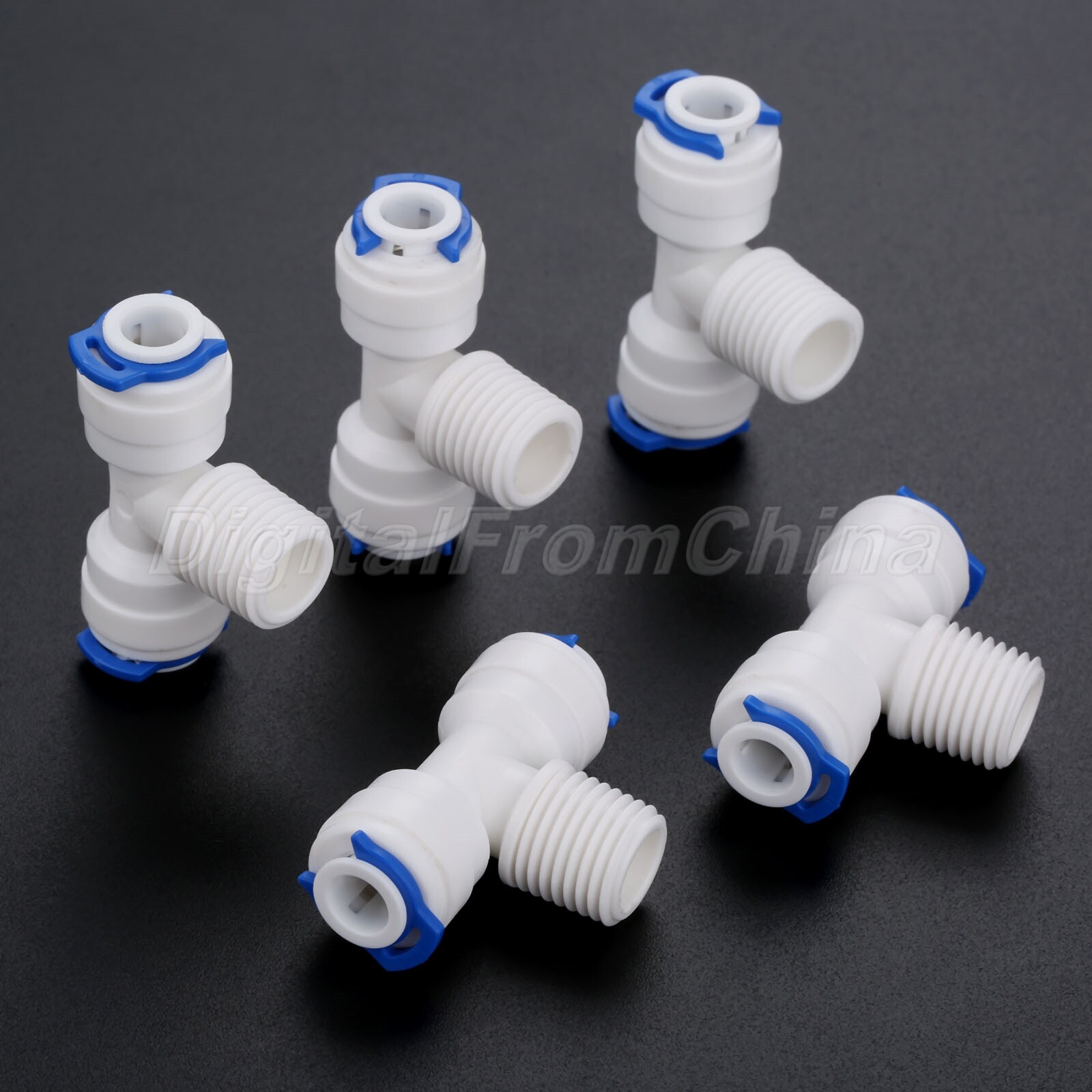 T Type Tee Water Filters Connector Male Therad Fittings for RO System 1 ...
