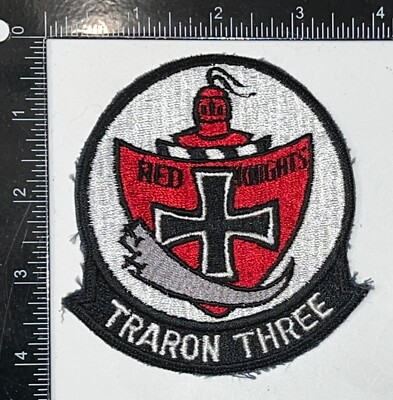 Cold War USN US Navy TRARON 3 VT-3 Training Squadron Red Knights Patch ...