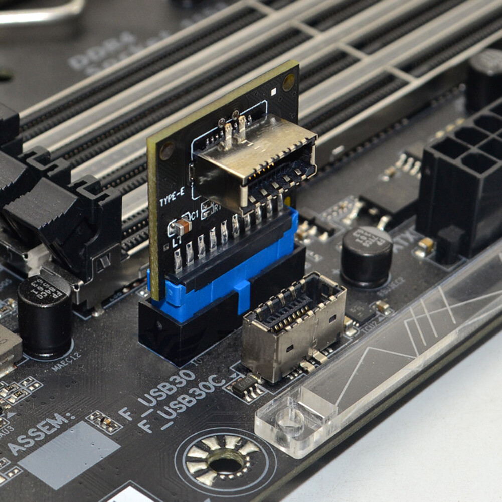 USB 3.0 19-Pin Internal Header to USB 3.1 / 3.2 Type C Key A 20-Pin ...