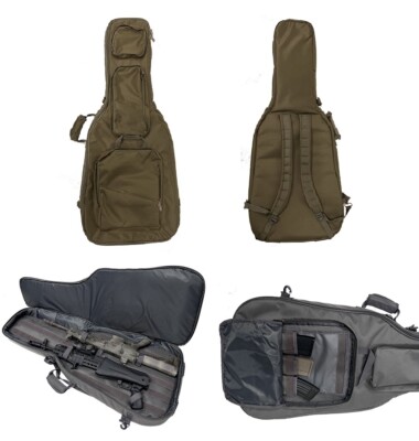 Discreet Guitar Rifle Gun Case Double Tactical Carbine Range Padded ...