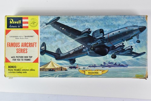 1961 VINTAGE REVELL MODEL KIT H174:98 1:128 LOCKHEED WV-2 RADOME RADAR ...