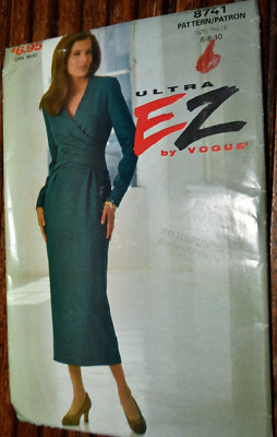 Vogue 8741 Misses' Dress Sz 6 8 10 Ultra EZ Uncut OOP | eBay