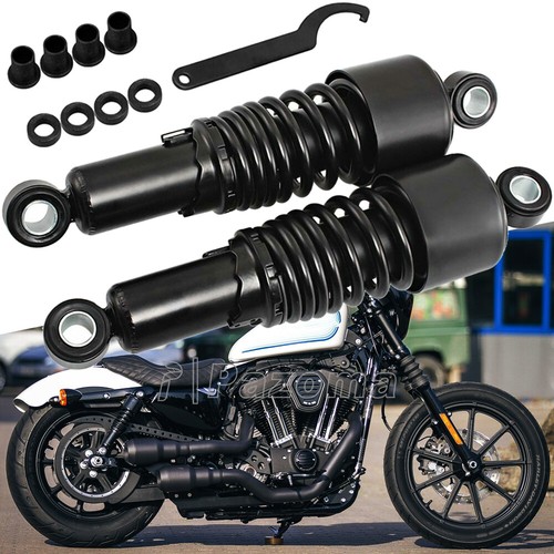 For Harley Sportster 883 1200 XL Iron Roadster Black 10.5" Rear Shocks ...