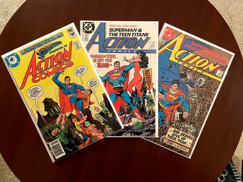 Action Comics #499 #584 & #585 (DC 1979-87) John Byrne Superman Whitman ...