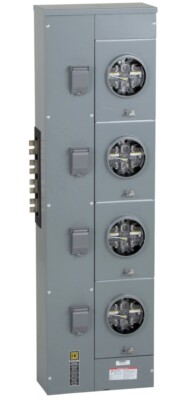 Square D EZML334225 3PH In/Out 4 Gang 225A Lever Bypass Meter Stack | eBay