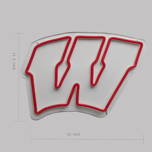 Wisconsin Football Neon Sign USB Powered for Room Decor, Neon Wisconsin ...