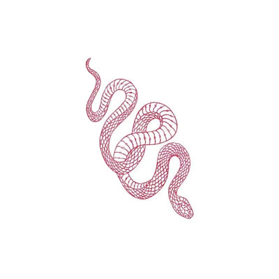 Big Size Red Snake Waterproof Temporary Tattoo Stickers For Women Men ...