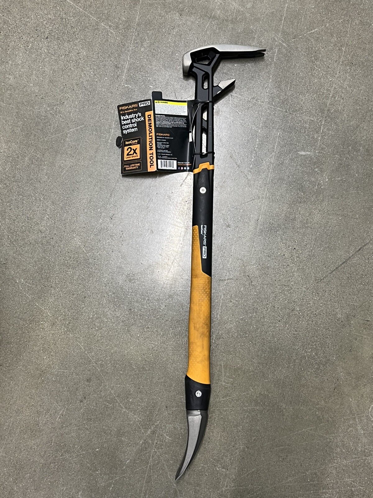 Fiskars IsoCore 30 in. L Steel Demolition Tool Orange 1 pk - La Paz ...
