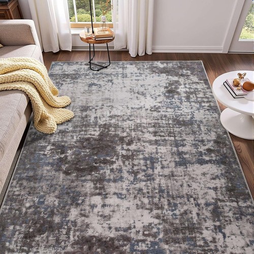 4x6 Rug, Soft Washable Rug for 4' x 6' (Rectangular), Dark Grey | eBay