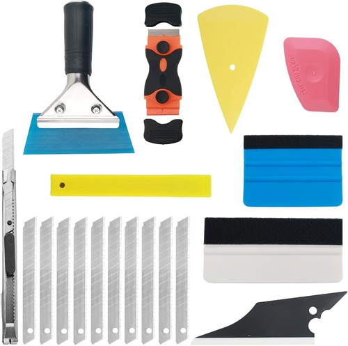 18PCS Car Window Tint Kit,Multi-Purpose Window Tint Car Kit Includes ...
