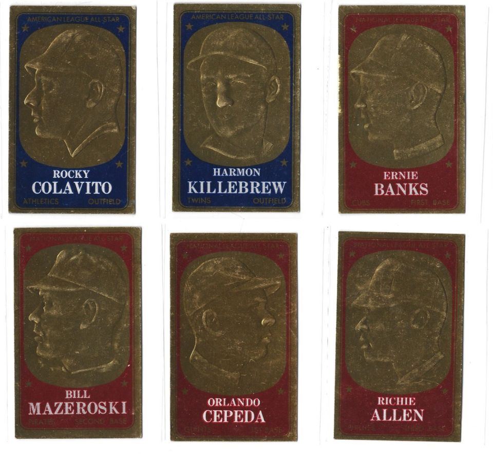 1965 Topps Embossed Baseball Near Complete Set Lot of 58 ***EX-MT+ ...