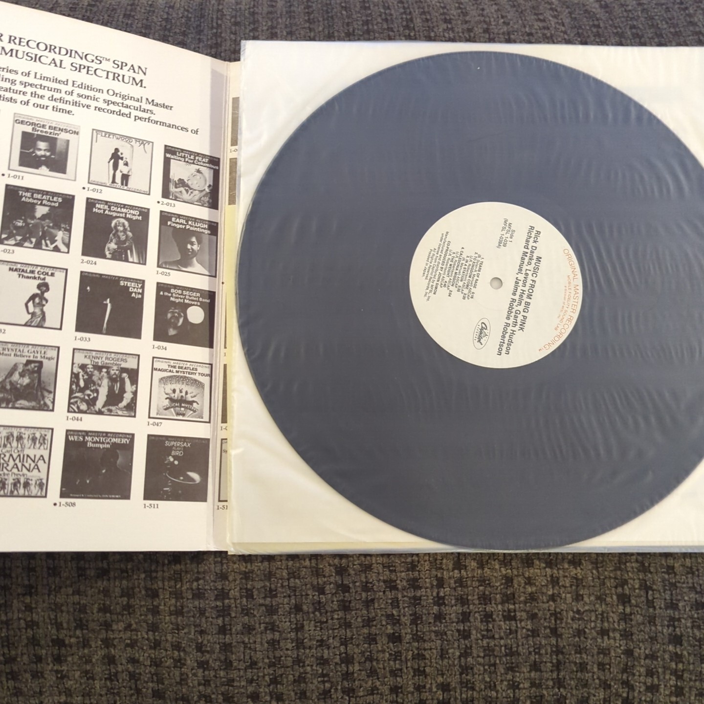 The Band. MFSL 1-039 HALF SPEED MASTER. Music From Big Pink. Vinyl ...