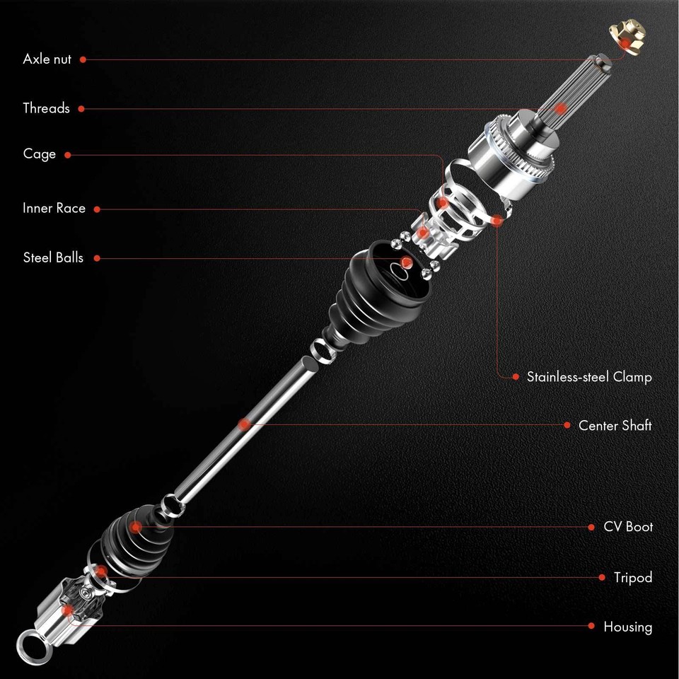 2Pcs Front Side CV Axle Assembly for Chevy Cobalt HHR Pontiac G4 ...