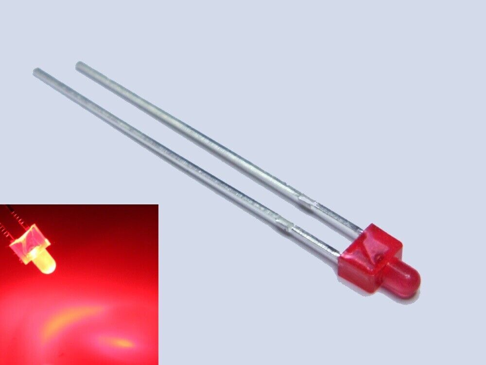 Sortiment LED 2mm ROT GELB GRÜN BLAU ORANGE WEIß WARMWEIß LEDs Set 70 ...