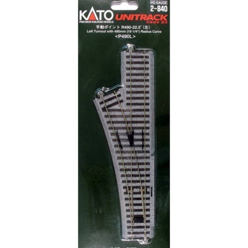 (H0) Kato Unitrack 2-840 Aiguillage, à gauche 246 mm 1 pc(s ...