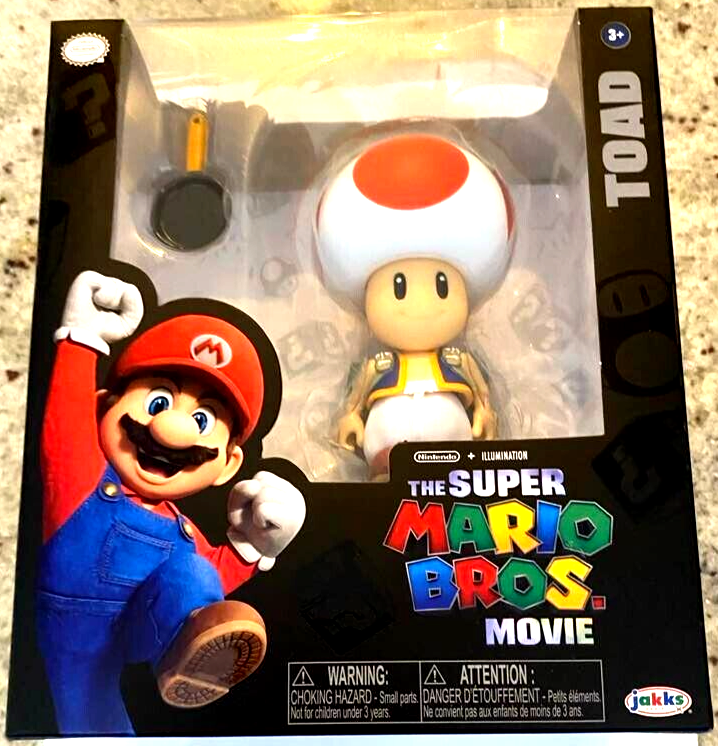 Nintendo The Super Mario Bros. Movie Toad Figure with Frying Pan SEALED ...