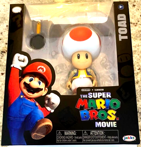 Nintendo The Super Mario Bros. Movie Toad Figure with Frying Pan SEALED ...