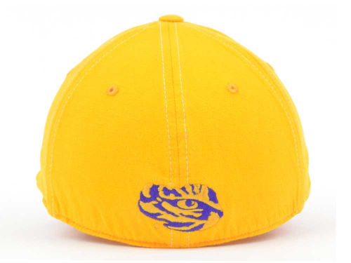 LSU TIGERS NCAA White Gold Purple Flex fit Cap Hat one size fits most ...