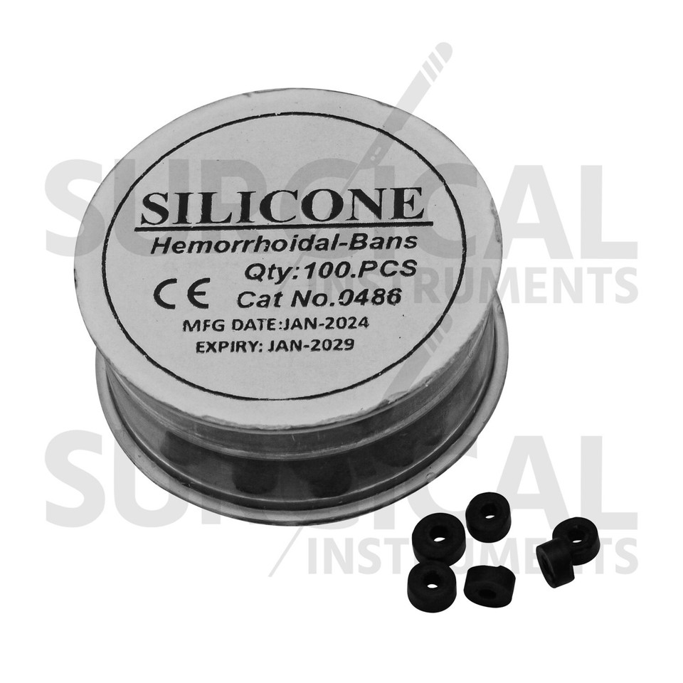 3 Hemorrhoid Suction Ligator Straight, Up & Down Angle With 100 Latex ...