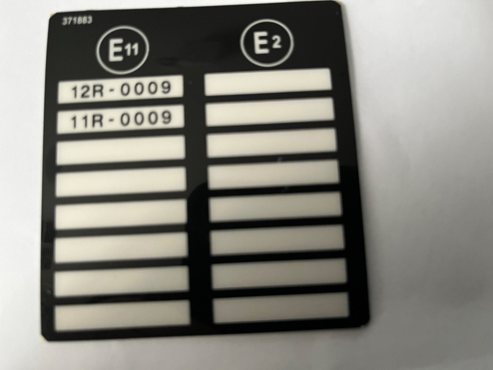 Rover P6 P6B 3500 1970-73 “E11/E2” patents label – (PN 371883) ST219 | eBay