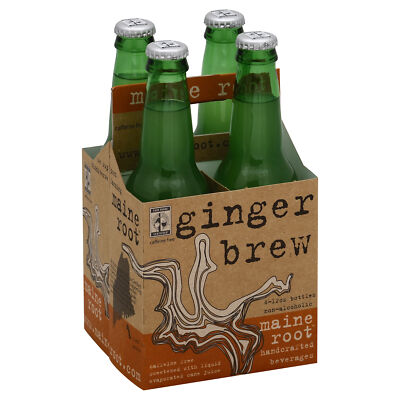 Maine Root Soda 4pk Ginger Brew Sweetened 48oz Pack of 6 | eBay