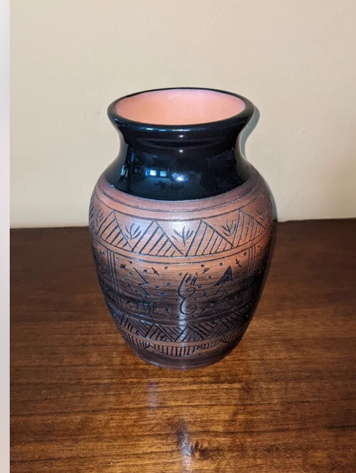 Beautiful Handmade Pottery Vase Signed By Navajo Artist Maxine Clark | eBay