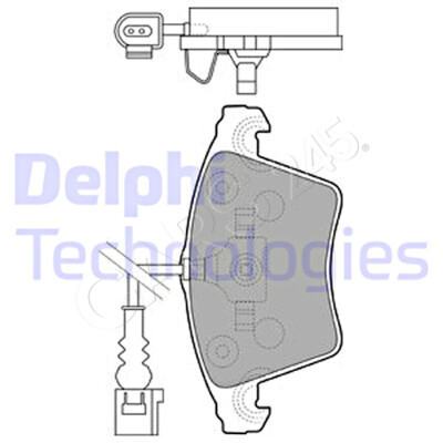 DELPHI Disc Brake Pad Set For VW Multivan T5 T6 03-15 7H0698151 | eBay