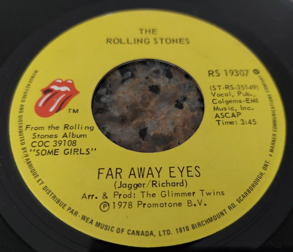 THE ROLLING STONES 45 " Miss You / Far Away Eyes " Canada 1978' | eBay