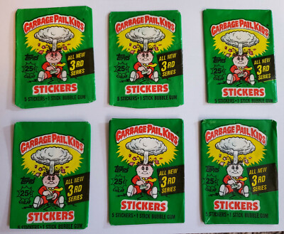 Garbage Pail Kids GPK 1986 (EMPTY PACK) Wrapper Series 3 Empty Wax Pack ...