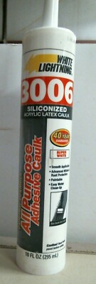 WHITE LIGHTNING 3006, 10 oz. White Acrylic With Silicone Advanced ...