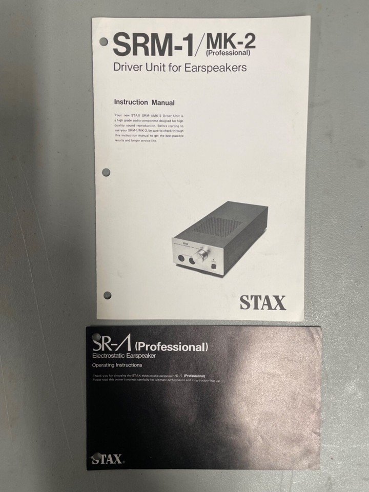 STAX LAMBDA PRO ELECTROSTATIC HEADPHONE WITH SRM-1 MK-2 PRO DRIVER AMP ...