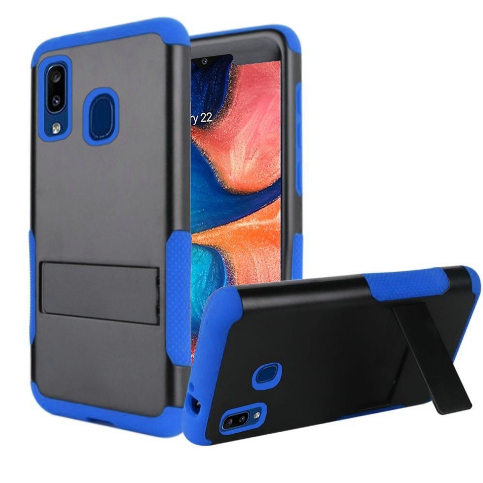 "GSA Rugged Snap-On Case w/Kickstand for Samsung Galaxy A20/A50 - Black ...