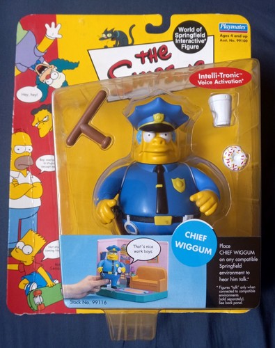 The Simpsons Chief Wiggum World Of Springfield Interactive Figure ...