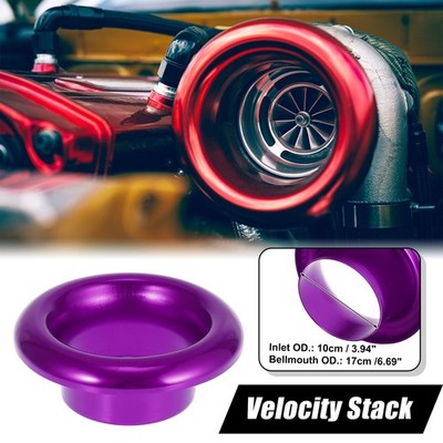 4inch Bellmouth Velocity Stack Adapter Car Turbo Air Intake Horn Cover ...