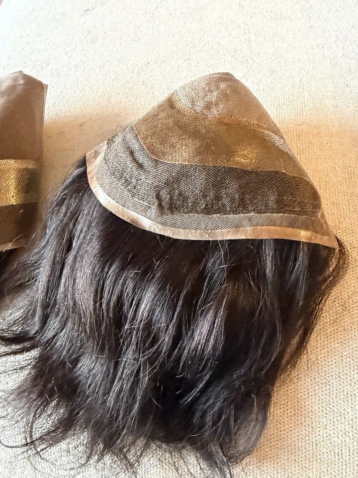 Men’s Human Hair Replacement System / Toupee Lace Front Hairpiece | eBay UK