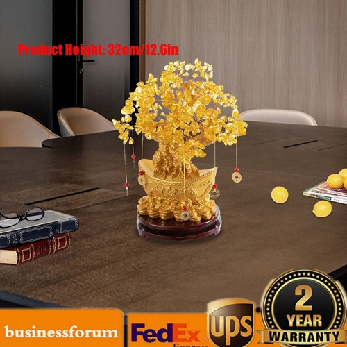 Feng Shui Money Tree Bonsai Wealth Fortune Blessing Gift Office Home ...