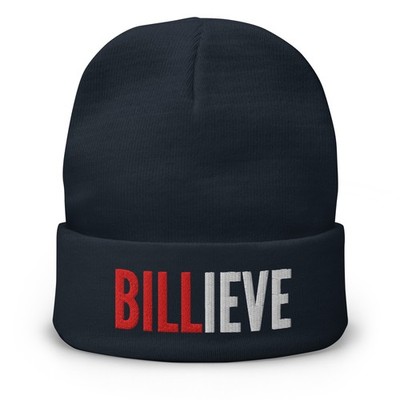 Buffalo Gotta We Billieve Believe Pom Pom Fan Beanie Black | eBay