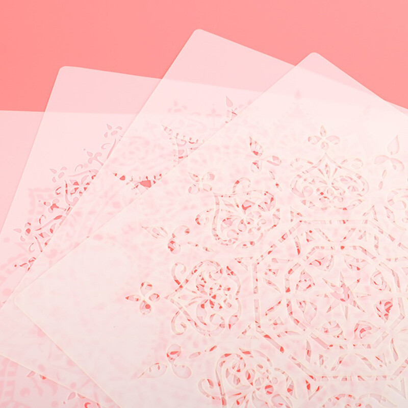 30cm Diy Craft Mandala Mold For Painting Stencils Stamped Paper Card ...