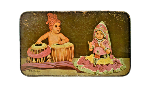 Vintage Empty Biscuits Advertising Tin Box By Hindustan Biscuit ...