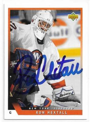 RON HEXTALL Autographed Signed 1993-94 Upper Deck card #434 New York ...