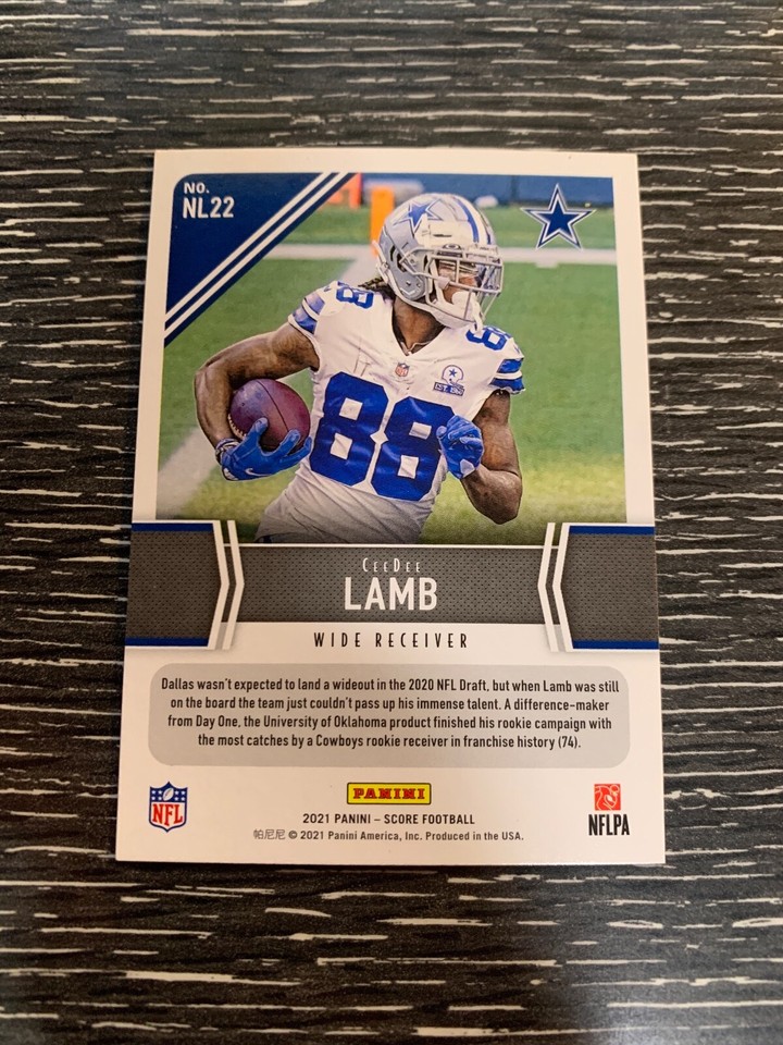 CEEDEE LAMB Football Card | 2021 Panini Score NEXT LEVEL #NL22 2A | eBay