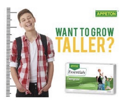 5X APPETON Essential Teengrow 30 Caps - Increase Height of Teenagers ...