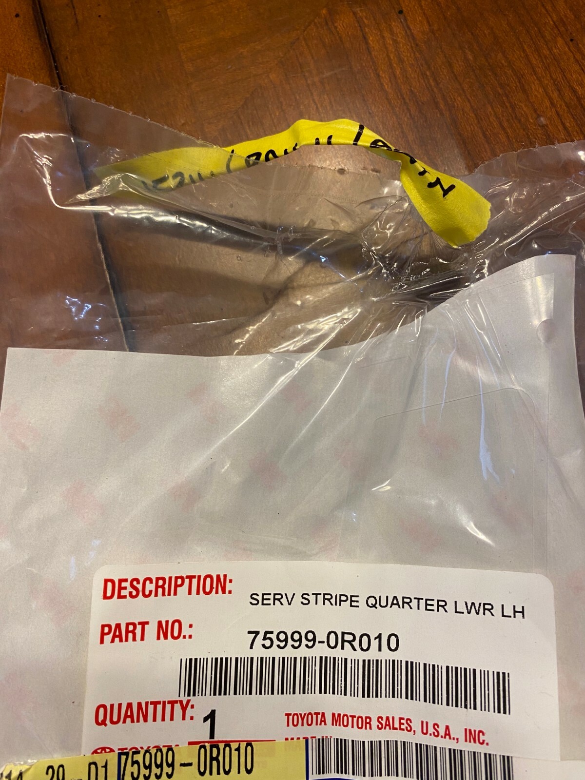 OEM Toyota RAV-4 75999-0R010 Driver LH Lower Exterior Protect Strip | eBay