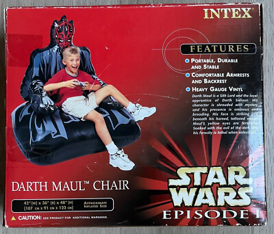 STAR WARS EPISODE 1 DARTH MAUL INFLATABLE CHAIR NEW RARE | eBay