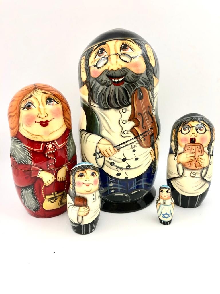 FIDDLER ON THE ROOFMatryoshka Russian Wooden Nesting Doll 5pc | eBay
