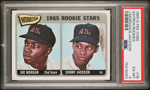 💥 Joe Morgan 1965 OPC O-Pee-Chee #16 Rookie Stars HOF Rookie PSA 6 EX ...