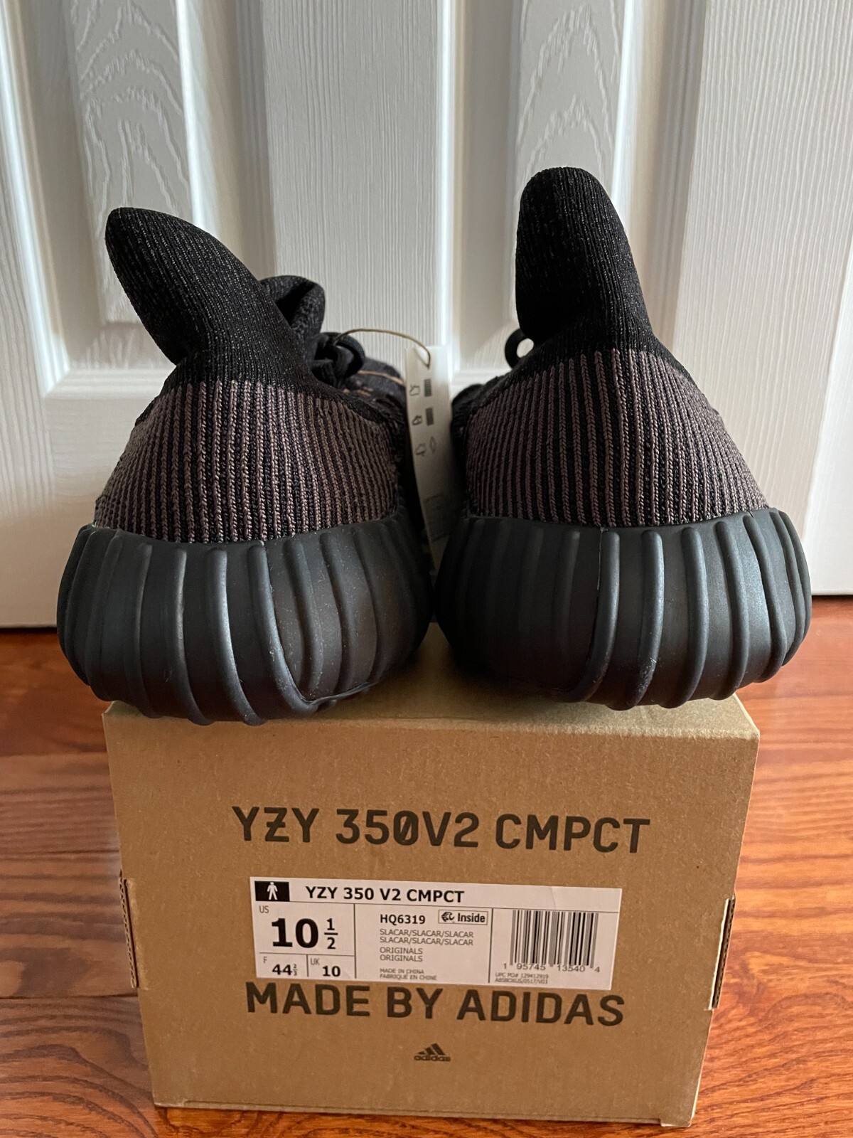 Adidas Yeezy Boost 350 V2 CMPCT Slate Carbon Size 10-10.5 HQ6319 NEW ...